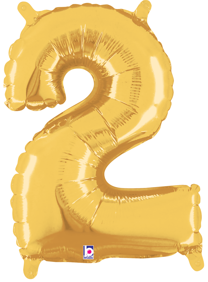 14 inch Foil Numbers Gold