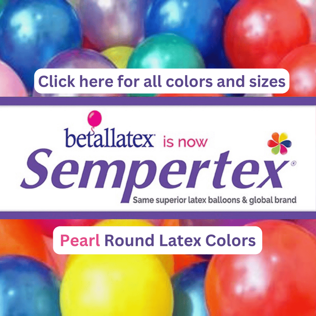 Sempertex Pearl Latex Balloons | Shiny Finish All Sizes